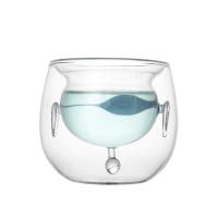 China Robot Shaped High Borosilicate Glass Cups 100ml for sale