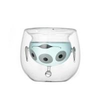 China Robot Shaped High Borosilicate Glass Cups 100ml for sale