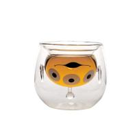 China Robot Shaped High Borosilicate Glass Cups 100ml for sale