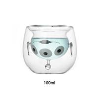 China Robot Shaped High Borosilicate Glass Cups 100ml for sale