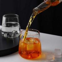 China Mountain Shaped Whisky Glass Cup high borosilicate 400ml for sale