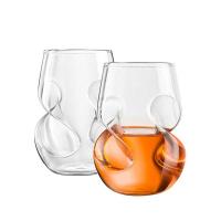 China Clear High Borosilicate Glass Cup 430ml Round Shape for sale