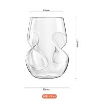 China Clear High Borosilicate Glass Cup 430ml Round Shape for sale