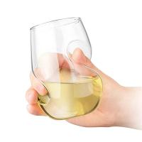 China Clear High Borosilicate Glass Cup 430ml Round Shape for sale