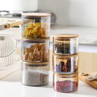 China High Borosilicate Glass Storage Jars 310ml 580ml For Kitchen for sale