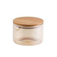 China High Borosilicate Glass Storage Jars 310ml 580ml For Kitchen for sale