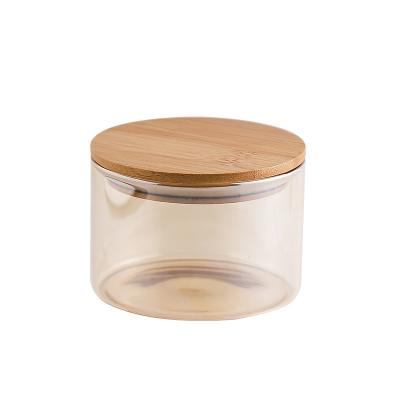 China High Borosilicate Glass Storage Jars 310ml 580ml For Kitchen for sale
