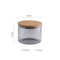 China High Borosilicate Glass Storage Jars 310ml 580ml For Kitchen for sale