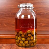 China 1000ml Household Pickle Glass Storage Jars With Clasp Lid for sale