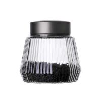 China 300ml Scented Tea Glass Storage Jars With Double Sealing Cover for sale