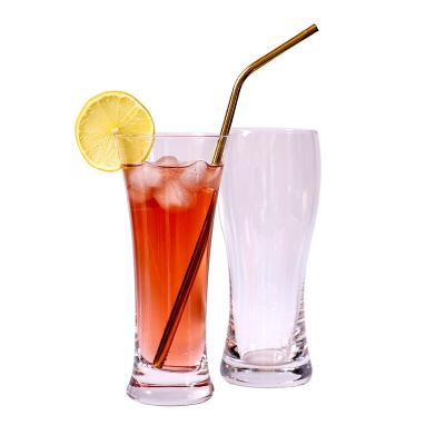 China Custom 340ml 460ml Luxury Delicate High Borosilicate Glass Beer Cup for sale