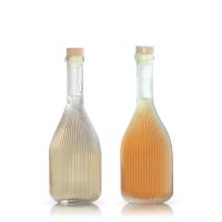China 500ml glass liquor bottle green plum wine bottle Sealed beverage bottle with lid​ for sale