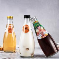 China 330ml Glass Drink Bottles Japanese Style Beverage Glass Bottles for sale