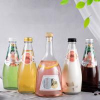 China 330ml Glass Drink Bottles Japanese Style Beverage Glass Bottles for sale