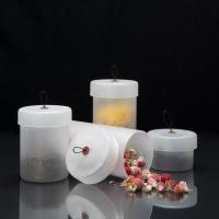 China 300ml 700ml 900ml 1100ml High Borosilicate glass tea jar Frosted Glass Storage Jar with Lid for sale