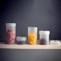 China 300ml 700ml 900ml 1100ml High Borosilicate glass tea jar Frosted Glass Storage Jar with Lid for sale