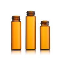 China Hot Sale Mini Bamboo Lid Glass Packaging Bottle Small Borosilicate Glass Bottle for sale