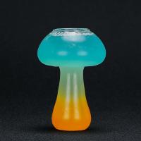 China Factory Wholesale 280ml Creative Mushroom Shape Cocktail Glass Juice Cup for sale