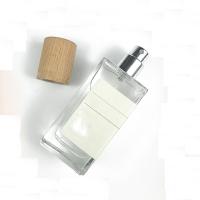 China 30ml 50ml Fancy Perfume Glass Bottle 1oz French Square Perfume Mouth Spray Bottle for sale