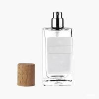 China 30ml 50ml Fancy Perfume Glass Bottle 1oz French Square Perfume Mouth Spray Bottle for sale