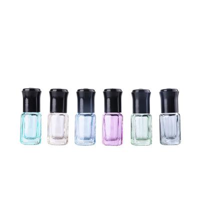 China 3ml Steel Roller Cosmetic Glass Bottles 6ml Glass Roll On Bottle Hot Stamping for sale