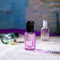 China 3ml Steel Roller Cosmetic Glass Bottles 6ml Glass Roll On Bottle Hot Stamping for sale