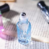 China 3ml Steel Roller Cosmetic Glass Bottles 6ml Glass Roll On Bottle Hot Stamping for sale