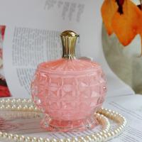 China European Style Handmade Footed Glass Candy Jars Unique Shape for sale