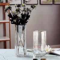 China Polished Tabletop Rectangular Decorative Glass Vases With Phnom Penh Tall for sale