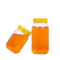 China Clear Custom 500ml 1L Empty Glass Jars Dia 6.3cm For Honey for sale