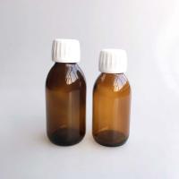 China Medicine 65ml 100ml Amber Glass Bottle With PP Cap Eco Friendly for sale