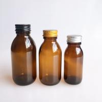 China Medicine 65ml 100ml Amber Glass Bottle With PP Cap Eco Friendly for sale