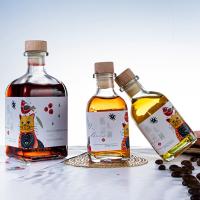 China EEC 375ml 500ml Empty Glass Wine Bottles With Custom Logo for sale