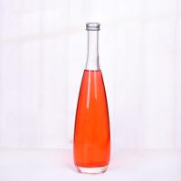 China 350ml 515ml Empty Glass Wine Bottles Glass Beverage Bottles With Airtight Caps for sale