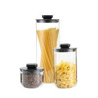 China Kitchen Decorative Bean Borosilicate Glass Jars 500ml 1000ml 1800ml for sale