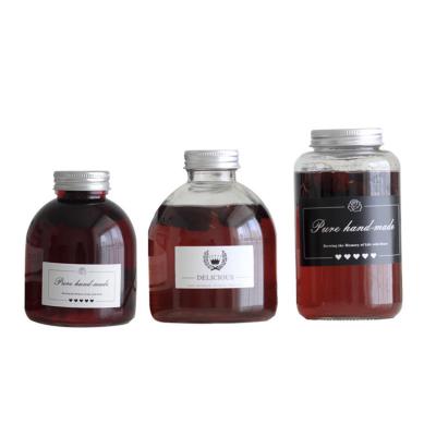 China 300ml 500ml Empty Glass Wine Bottles Clear Glass Wine Bottles for sale