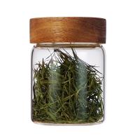 China Round High Borosilicate Glass Storage Jars Food Storage Glass Airtight Jar for sale