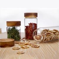 China Round High Borosilicate Glass Storage Jars Food Storage Glass Airtight Jar for sale