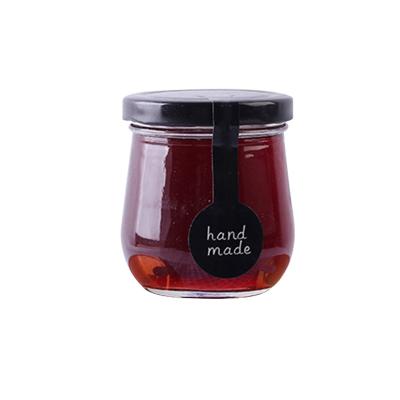 China Penguin Shaped Sealed Pickles Glass Honey Jars 200ml Glass Jam Jars for sale