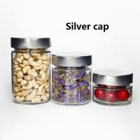 China 6oz 9oz 12oz Wide Mouth Glass Jar Glass Canister Jar With Silver Lid for sale