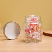 China Screw Lid Glass Storage Jars Wide Mouth Glass Bottles Containers for sale