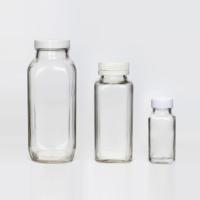 China Plastic Lids Glass Drink Bottles 300ml 500ml Juice Packaging Containers for sale