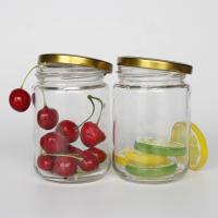 China Wide Mouth 16oz 500ml Round Glass Jar For Peanut Butter Jam for sale