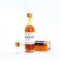 China 50ml Mini Glass Wine Bottles Whiskey Glass Bottles With Aluminum Lids for sale