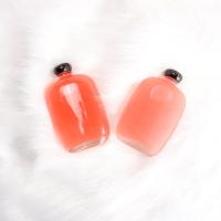 China 250ml 350ml Juice Hip Flask Bottles Cold Brew Glass Bottles With Metal Lids for sale