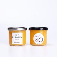 China Empty Wide Mouth Glass Storage Jars 30ml 50ml 100ml Glass Sauce Jar for sale