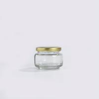 China 50ml 80ml Jam Mini Glass Honey Jars With Airtight Lids for sale