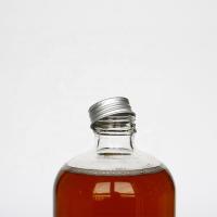 China Black Lid 8oz 16oz 32oz Empty Glass Wine Bottles For Drinking for sale