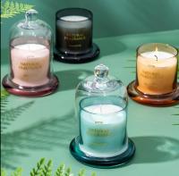 China Aromatherapy Party Glass Candle Holder Home Decoration Christmas Candle Jar for sale
