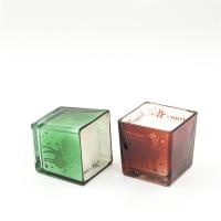 China Reed Diffuser Luxury Scented Glass Candle Holder With Customized Logo for sale